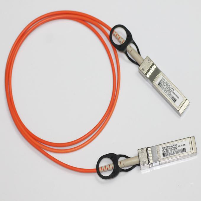 Fiber QSFP+ 40g Breakout Cable AOC LSZH Jacket 100m Length High Speed