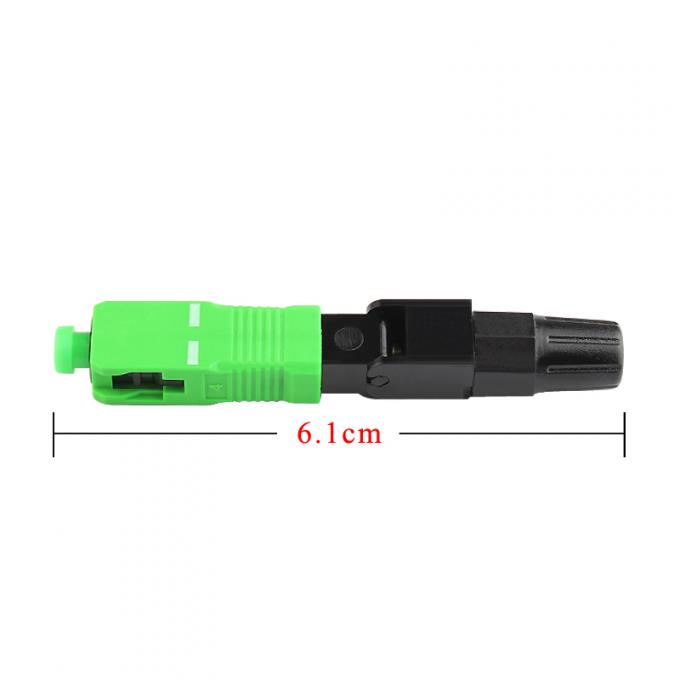 Sc Apc Fiber Connector For 2.0x3.0mm / FTTH Drop Cable 0.35dB Insertion ...