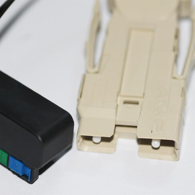 FDDI Multimode Duplex Field Assembly Connector 3.0mm Fiber Optic Beige