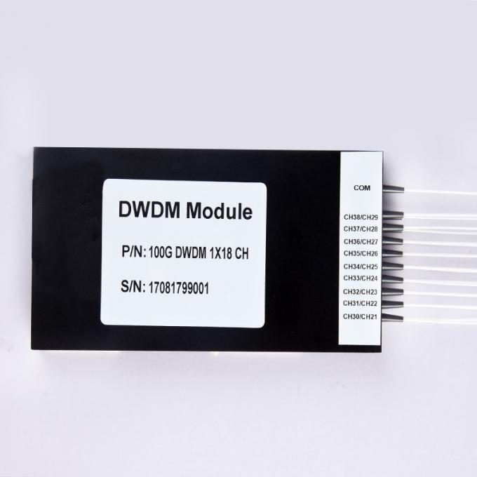 100G DWDM Fiber Optic Cable Mux Demux Module / 40CH Awg Arrayed ...