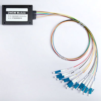Compact 4CH Fiber Optic CWDM DWDM AAWG Module LC Connector Type UPC Polish