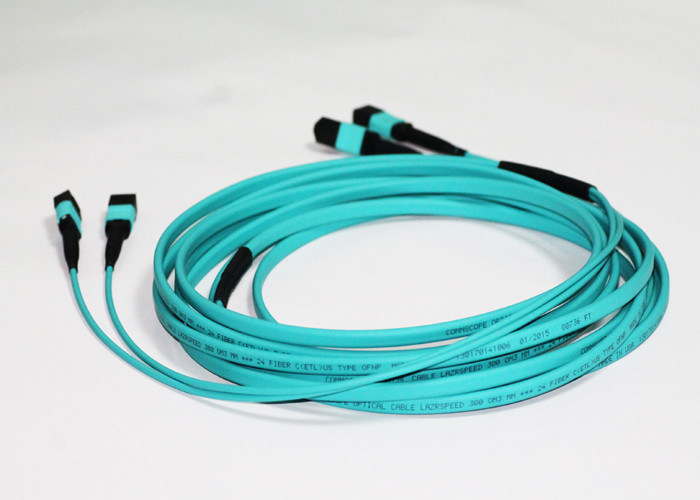 24 Cores MPO Fiber Optic Cable Female for Telecomunication Infrastructures