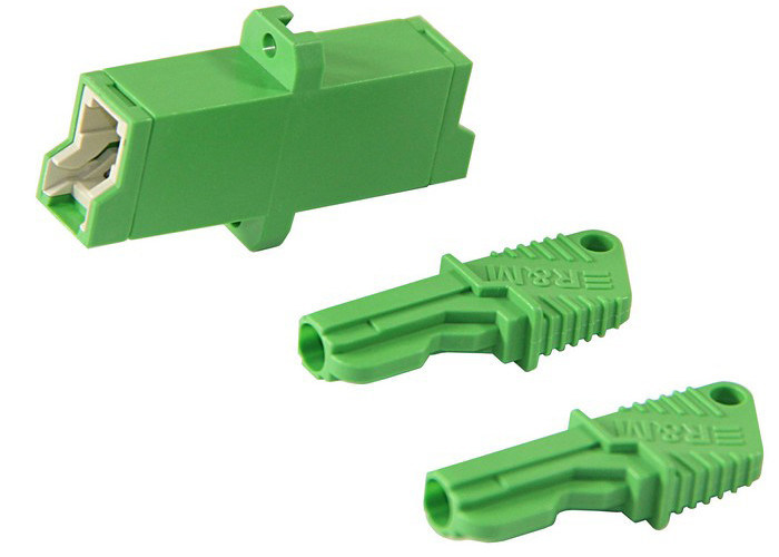 E2000 APC Simplex Fiber Optic Adapters Ceramic Sleeve Telecommunication