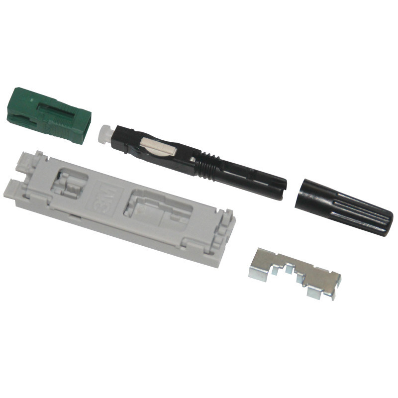 3.0mm SC APC Fiber Optic Field Assembly Connectors Singlemode Fast ...