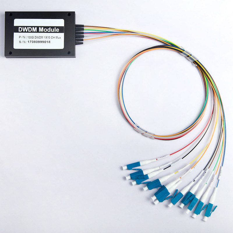100G DWDM Fiber Optic Cable Mux Demux Module / 40CH Awg Arrayed ...