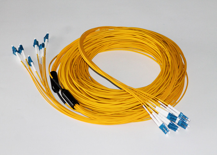 LC UPC To LC UPC Fiber Optic Breakout Cable Singlemode 12 Cores 9 125um ...