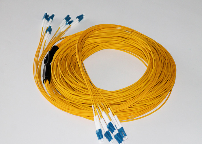 LC UPC To LC UPC Fiber Optic Breakout Cable Singlemode 12 Cores 9 125um ...