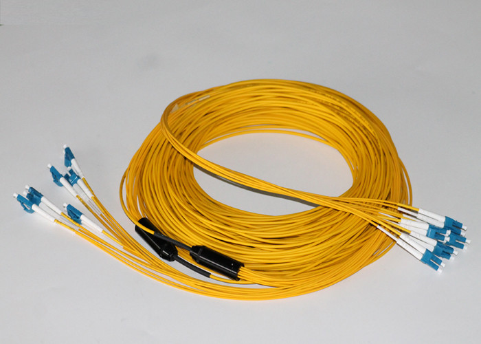 LC UPC To LC UPC Fiber Optic Breakout Cable Singlemode 12 Cores 9 125um ...
