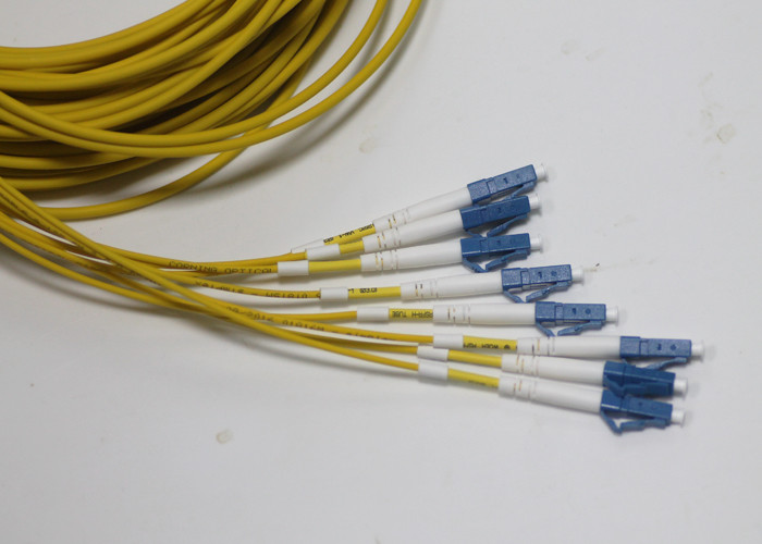 12 FO Pre Terminated Fiber Optic Cable / SC UPC Trunk Cable Pre ...