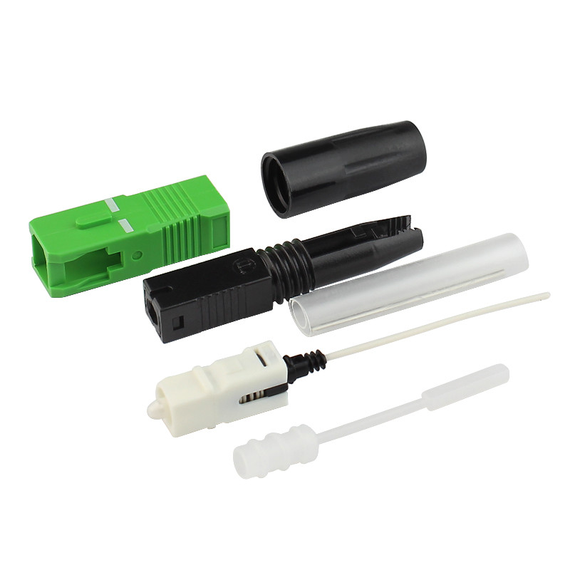 SC APC Fiber Optic Field Assembly Connectors Pre installed Terminator ...