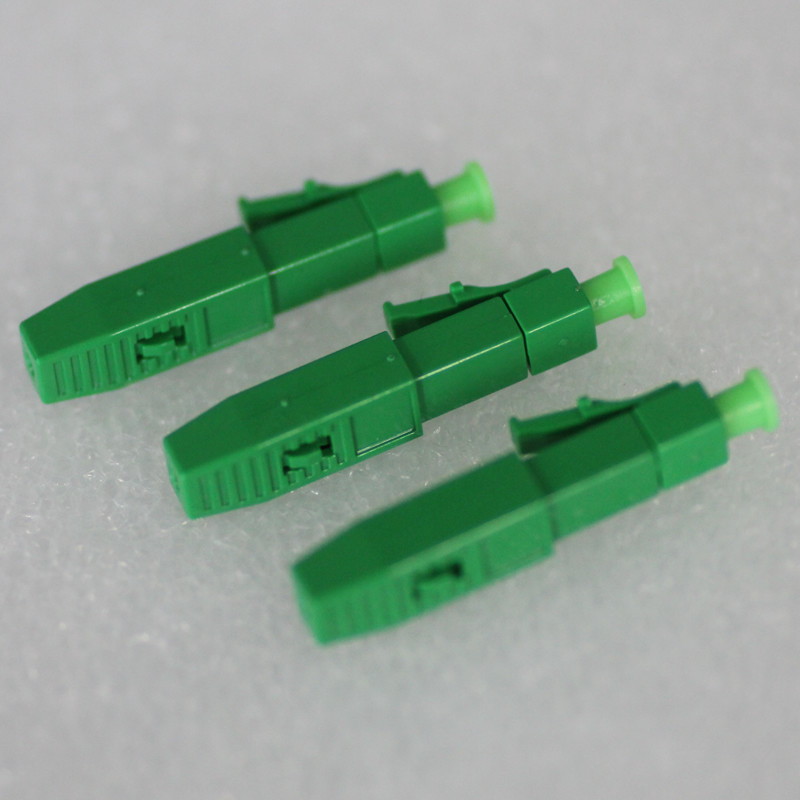 0.9 LC APC Singlemode Fiber Optic Field Assembly Connectors / Apc Fiber ...