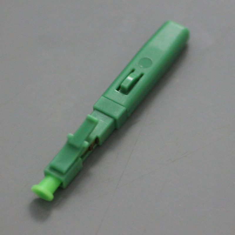 FTTH Lc Apc Fiber Connector OD 2.0x3.0mm Singlemode For Drop Cable Green