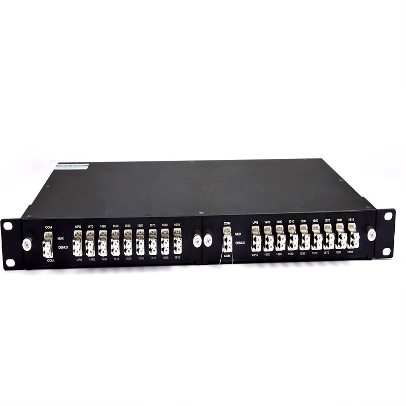 Compact 4CH Fiber Optic CWDM DWDM AAWG Module LC Connector Type UPC Polish