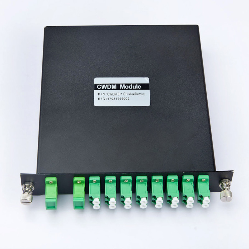 Compact 4CH Fiber Optic CWDM DWDM AAWG Module LC Connector Type UPC Polish